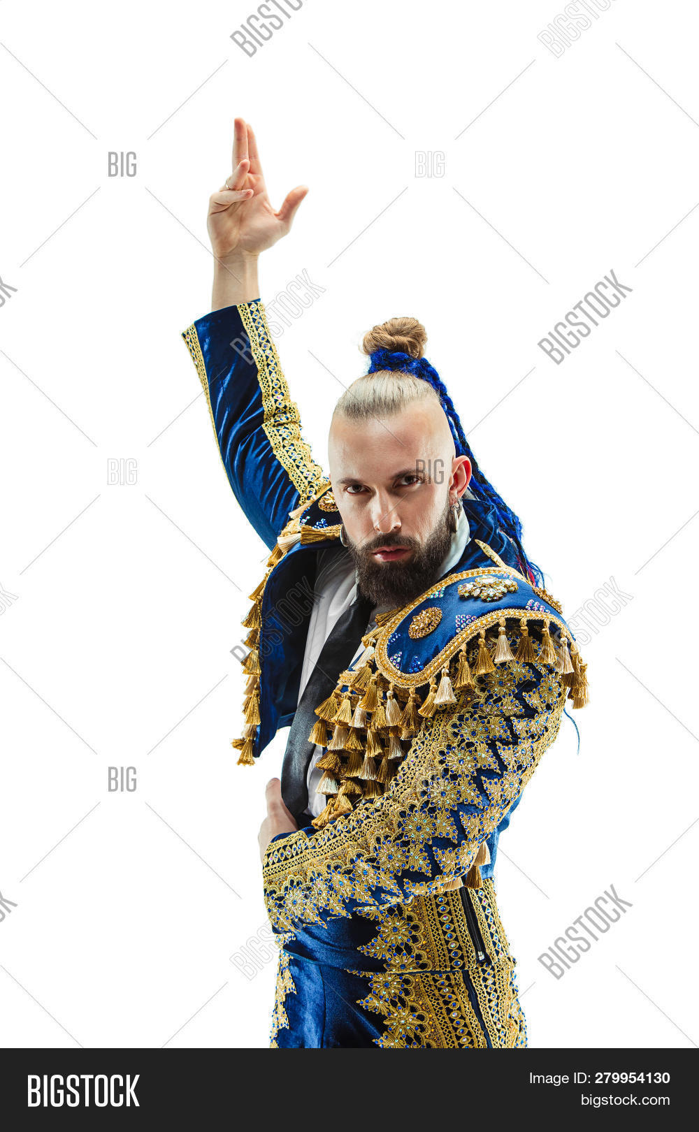 Torero Blue Gold Suit Image & Photo (Free Trial) | Bigstock