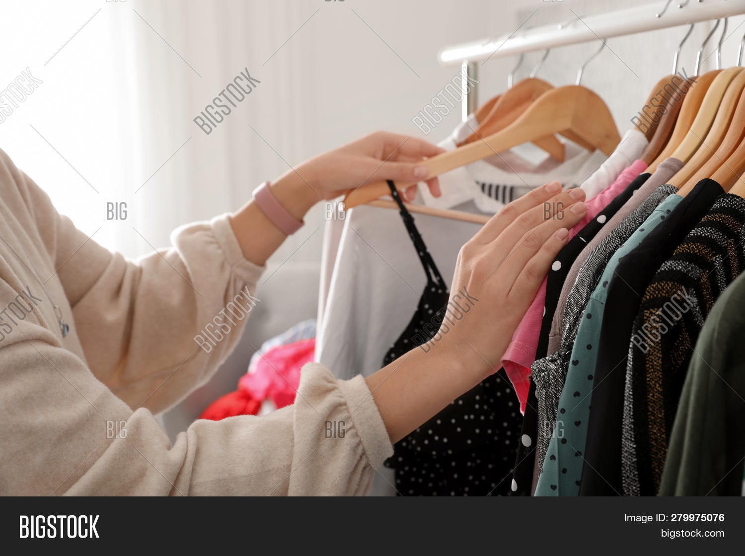 Woman Choosing Clothes Image & Photo (Free Trial) | Bigstock