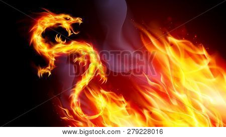 Fire Dragon Fire Vector & Photo (Free Trial) | Bigstock