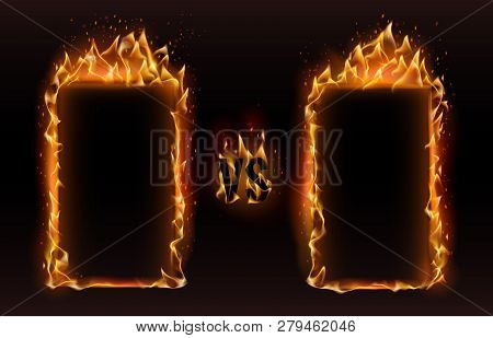 Versus Frames. Fire Vector & Photo (Free Trial) | Bigstock