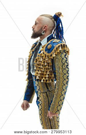 Torero Blue Gold Suit Image & Photo (Free Trial) | Bigstock