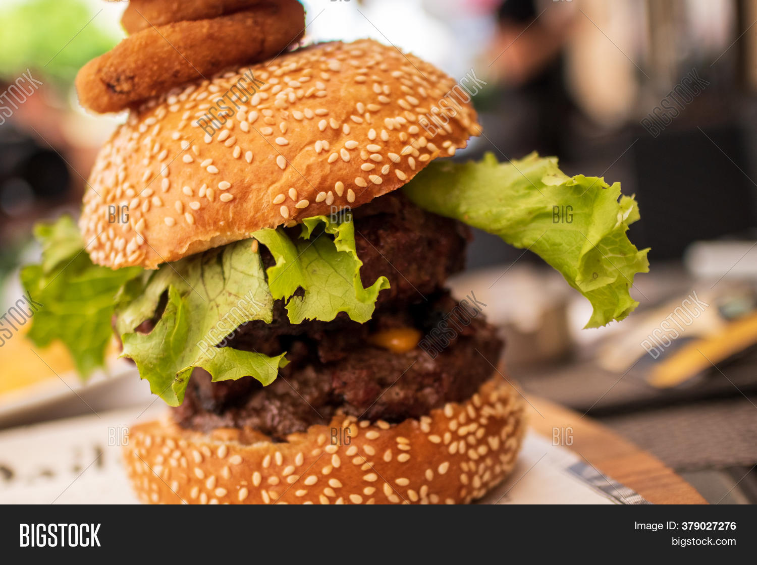 Double Steak Burger Image & Photo (Free Trial) | Bigstock