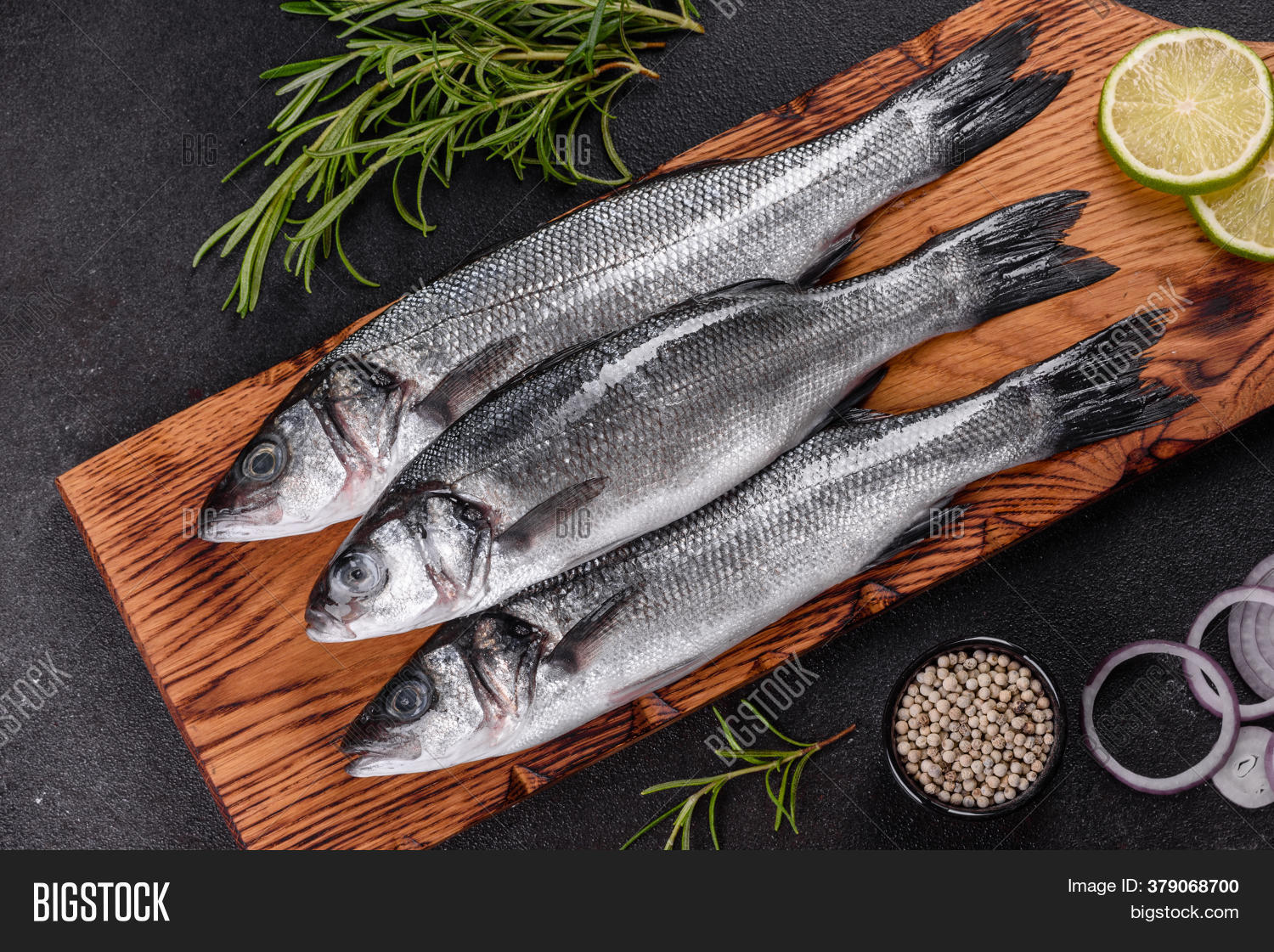 Fresh Fish Seabass Image & Photo (Free Trial) | Bigstock