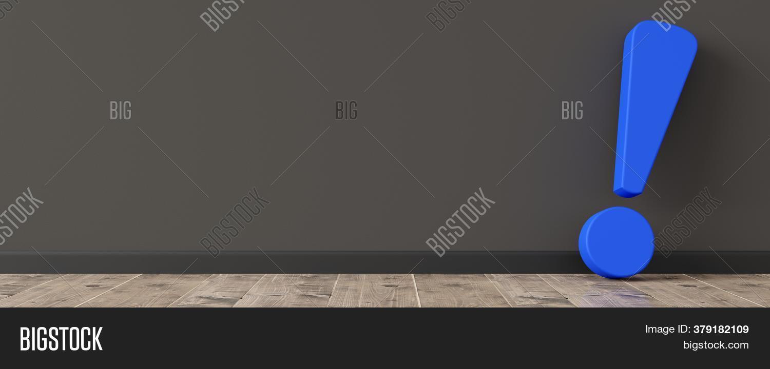 Blue Exclamation Mark Image & Photo (Free Trial) | Bigstock