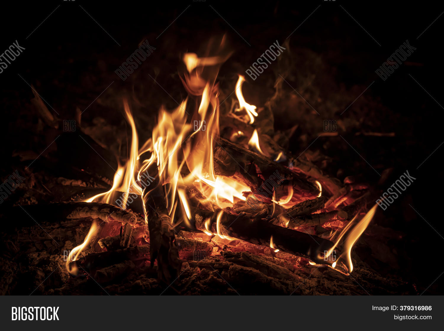 Bright Burning Fire Image & Photo (Free Trial) | Bigstock