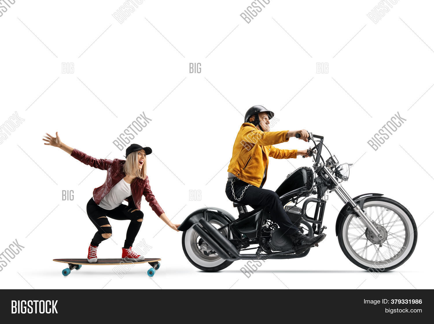 Man Riding Chopper Image & Photo (Free Trial) | Bigstock