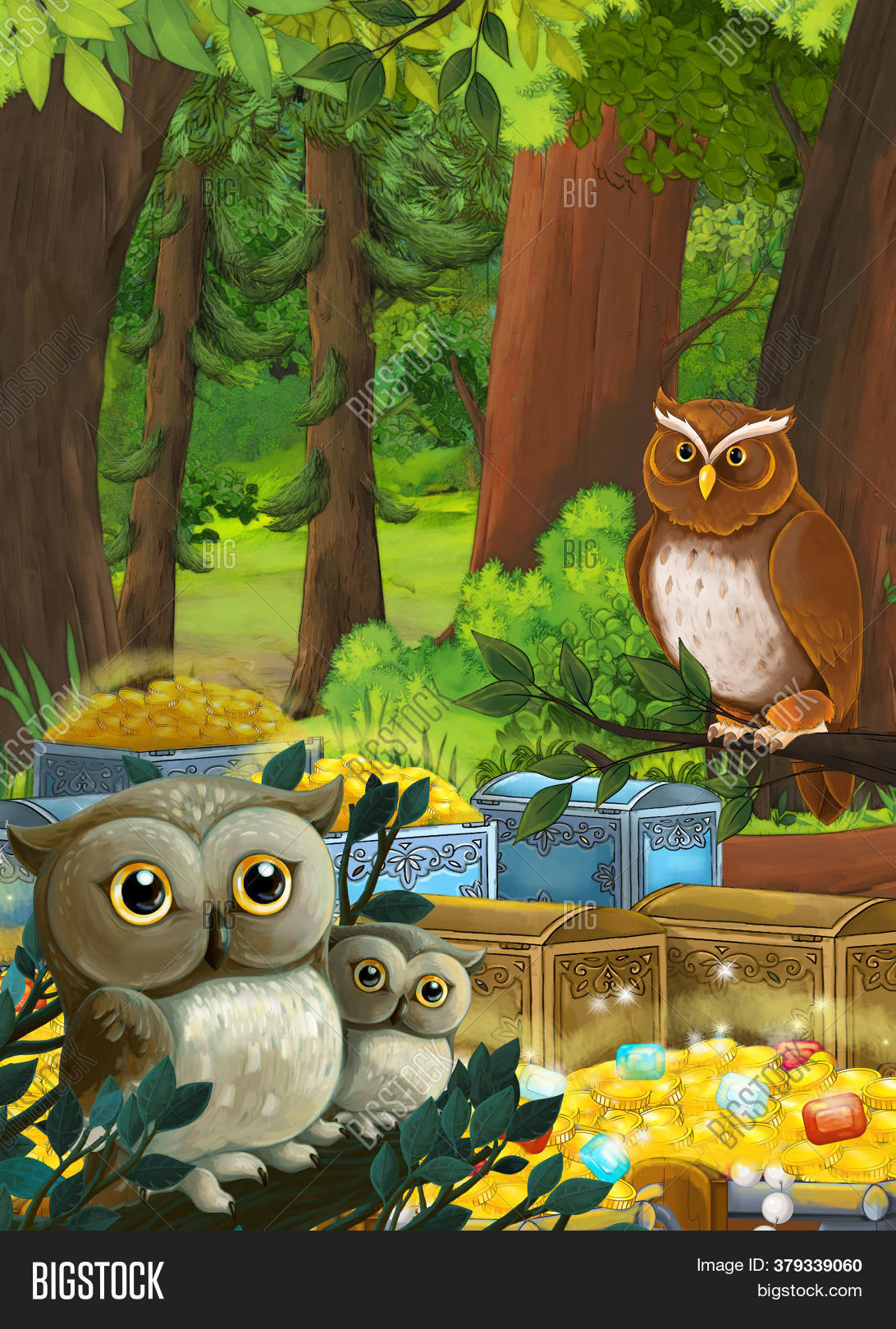 Cartoon Summer Scene Image & Photo (Free Trial) | Bigstock