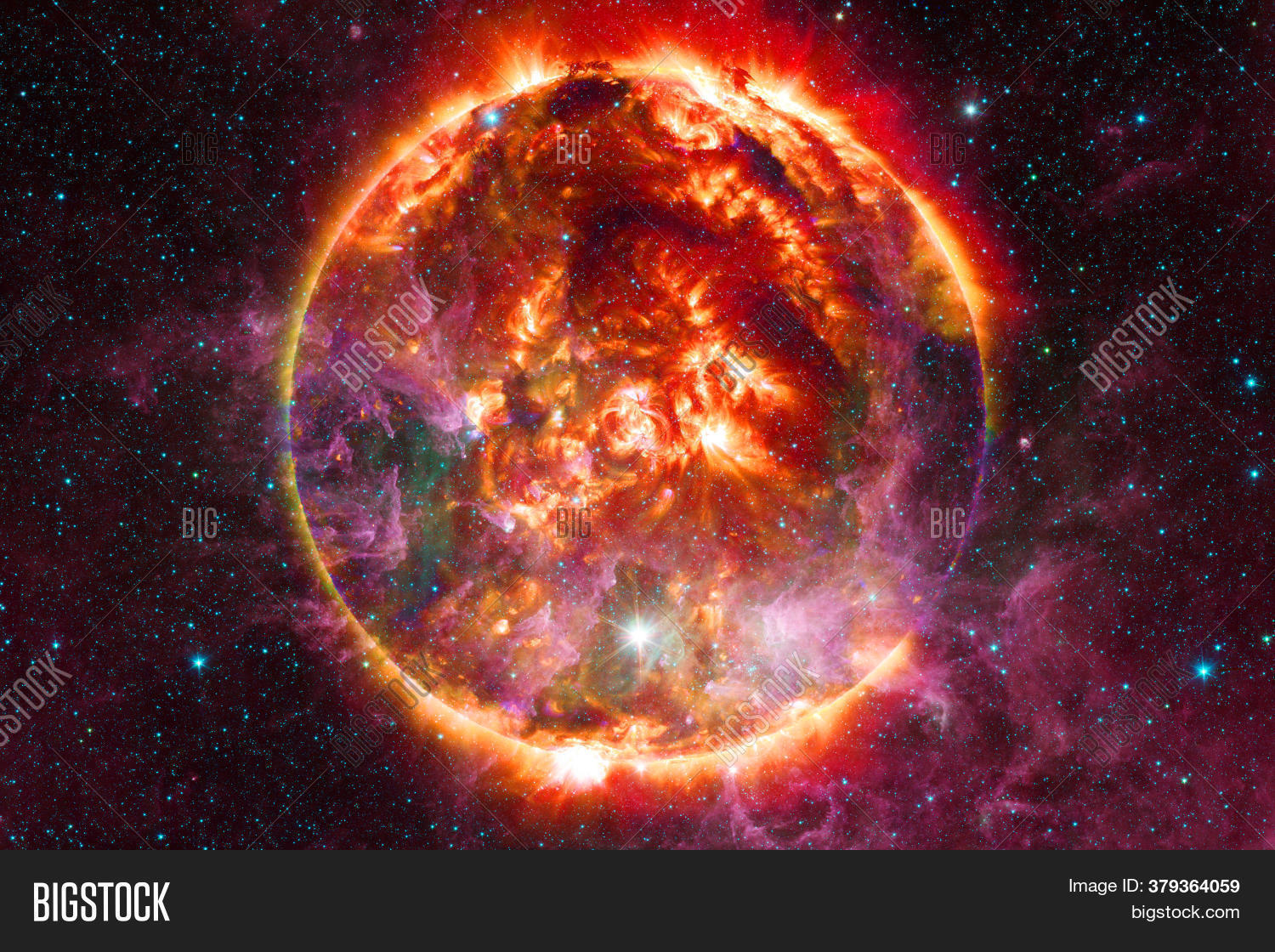 Sun Star Center Solar Image & Photo (Free Trial) | Bigstock