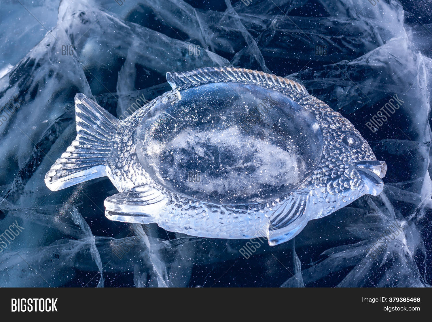 Fish Cut Ice Stands On Image & Photo (Free Trial) | Bigstock