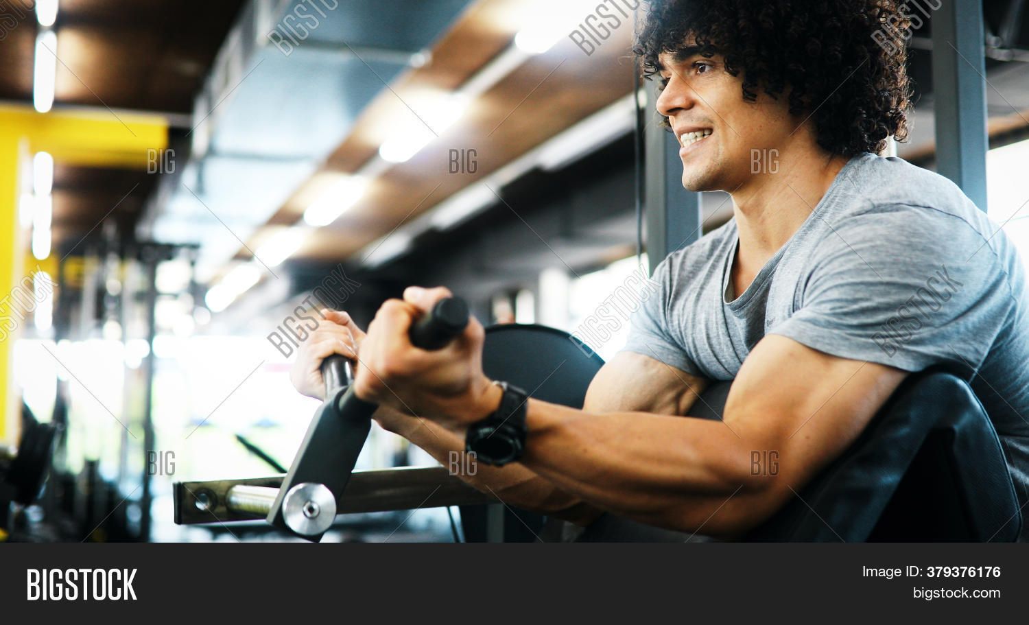 Muscular Man Working Image & Photo (Free Trial) | Bigstock