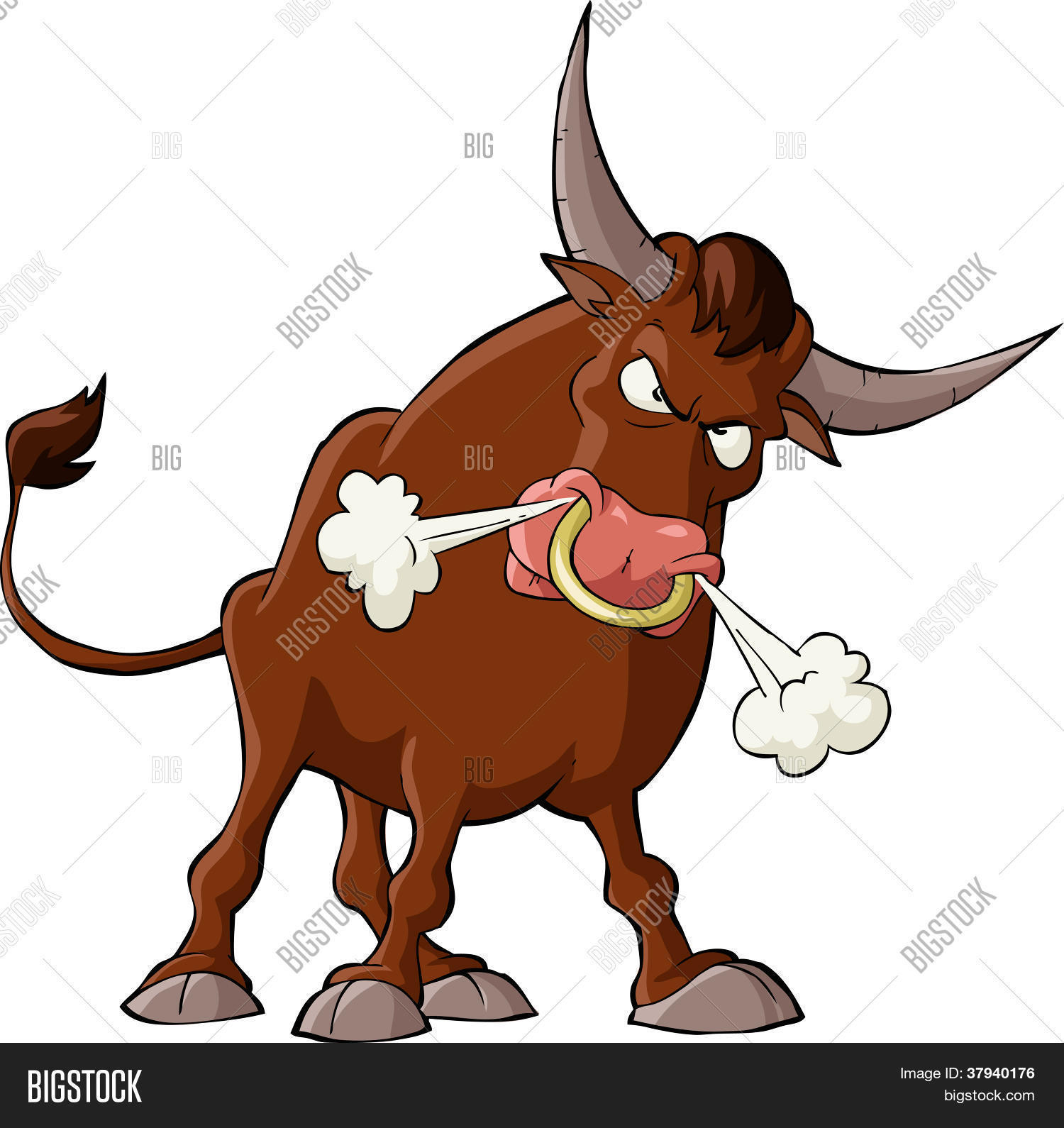 Vector y foto Toro Enojado | Bigstock