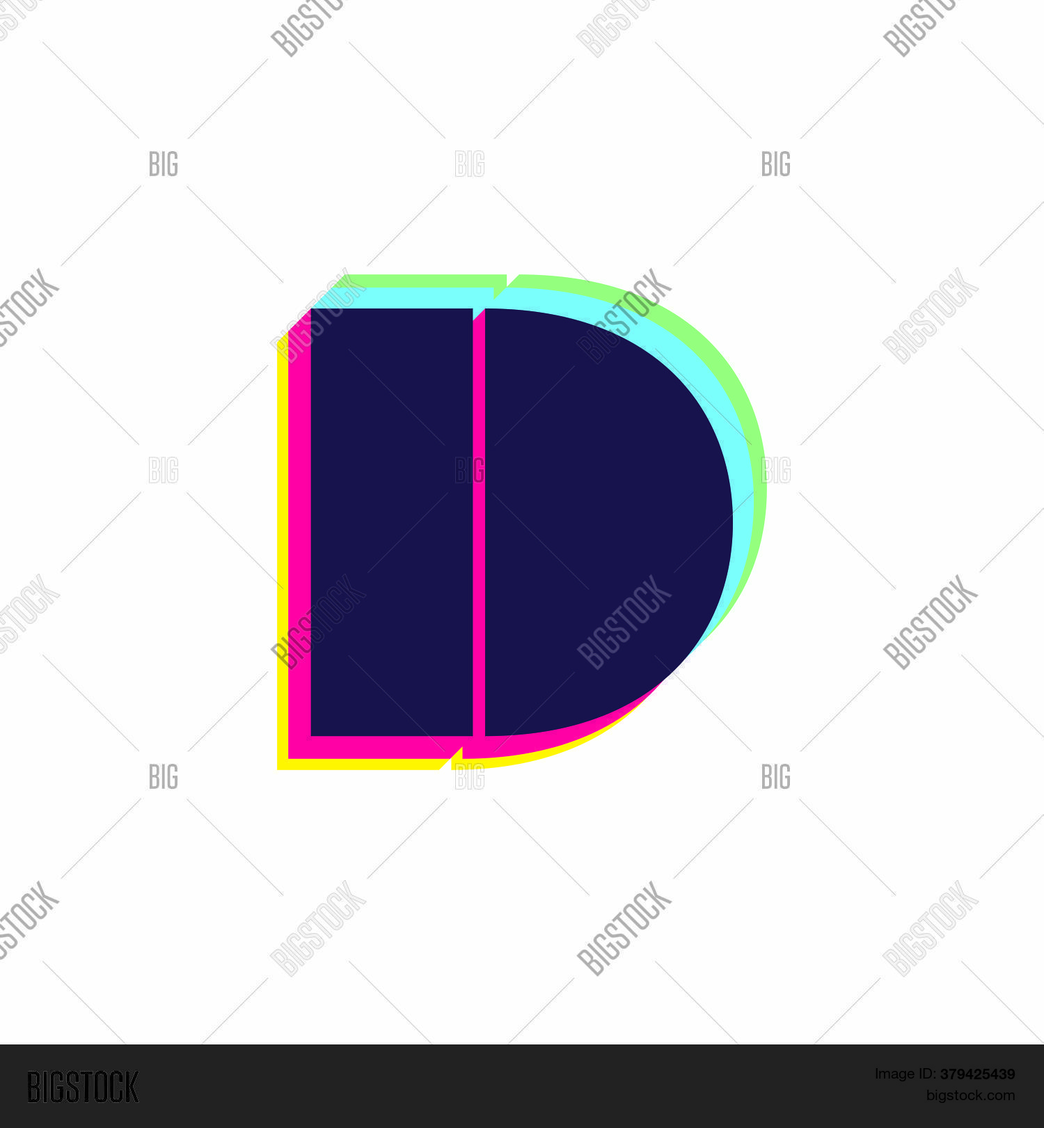 Letter D Logo Stereo Vector & Photo (Free Trial) | Bigstock