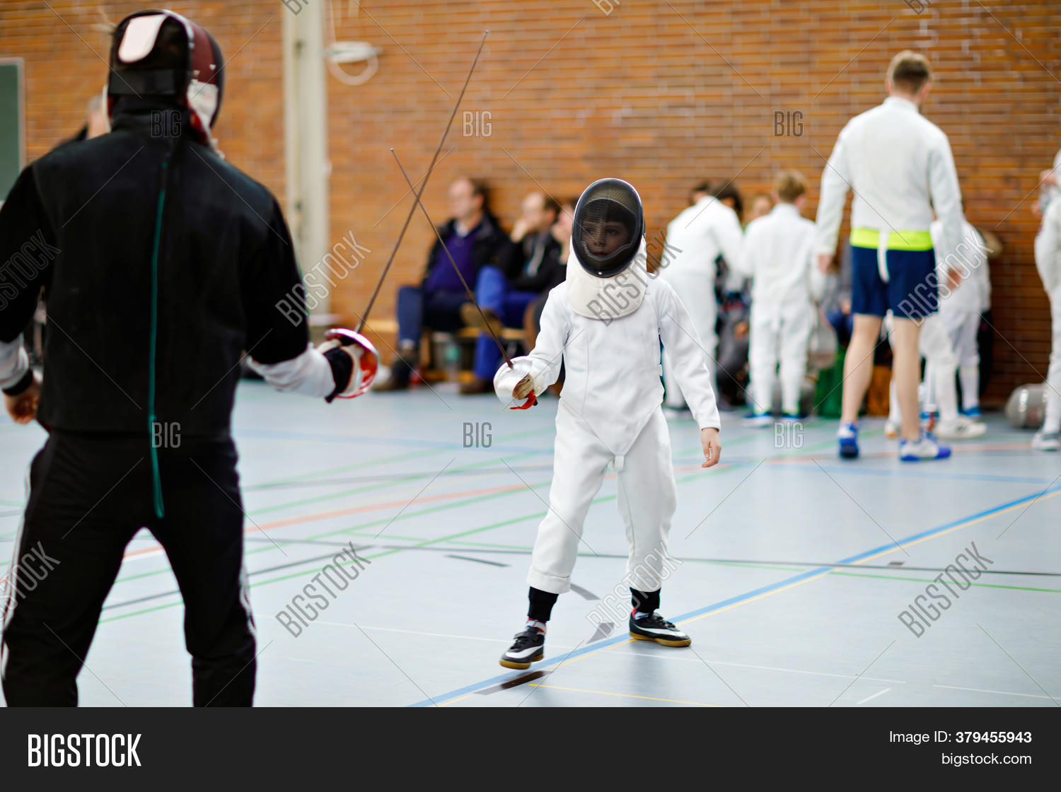 Little Kid Boy Fencing Image & Photo (Free Trial) | Bigstock