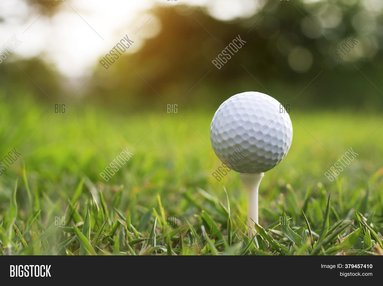 Golf Ball On Tee Image & Photo (Free Trial) | Bigstock