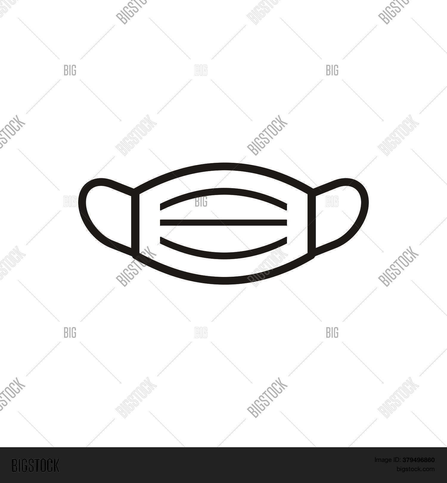 Face Mask Icon Vector Vector & Photo (Free Trial) | Bigstock