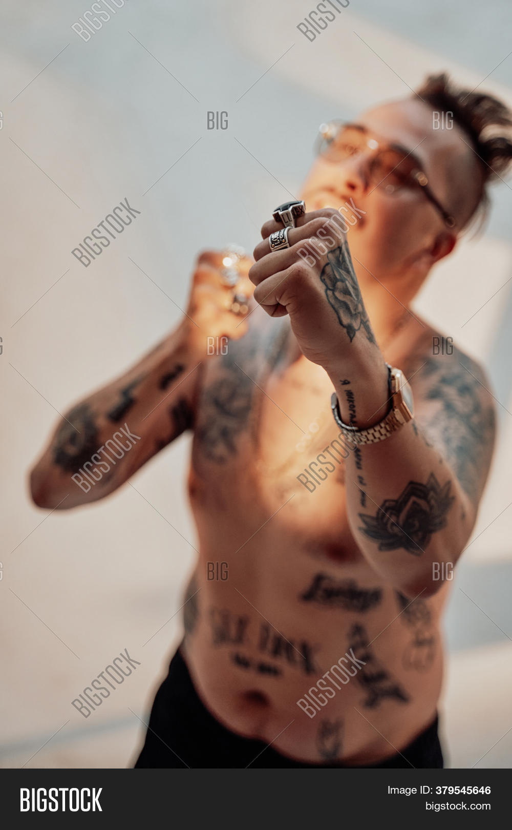 Shirtless Gangster Man Image & Photo (Free Trial) | Bigstock