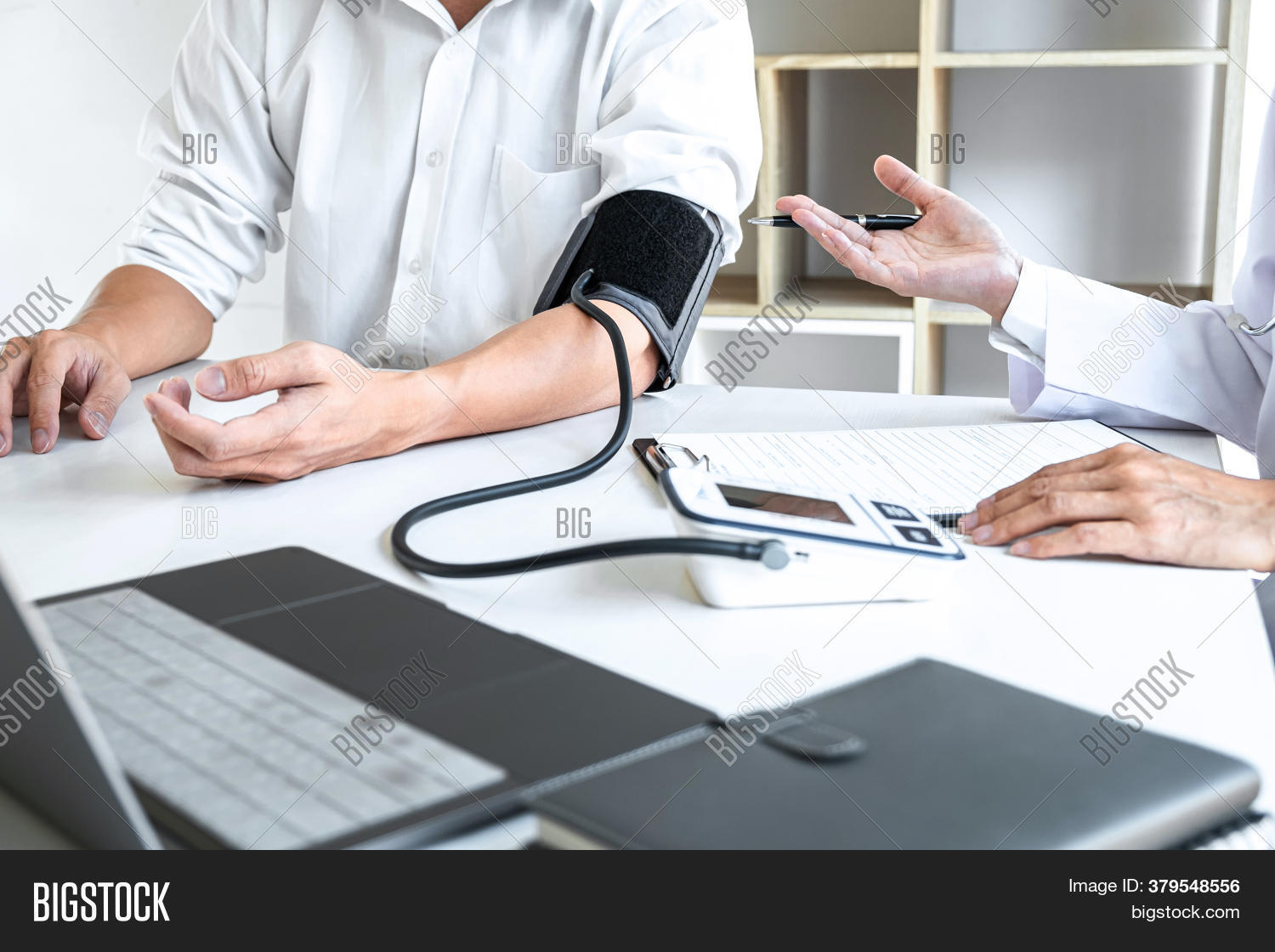 Doctor Being Measuring Image & Photo (Free Trial) | Bigstock