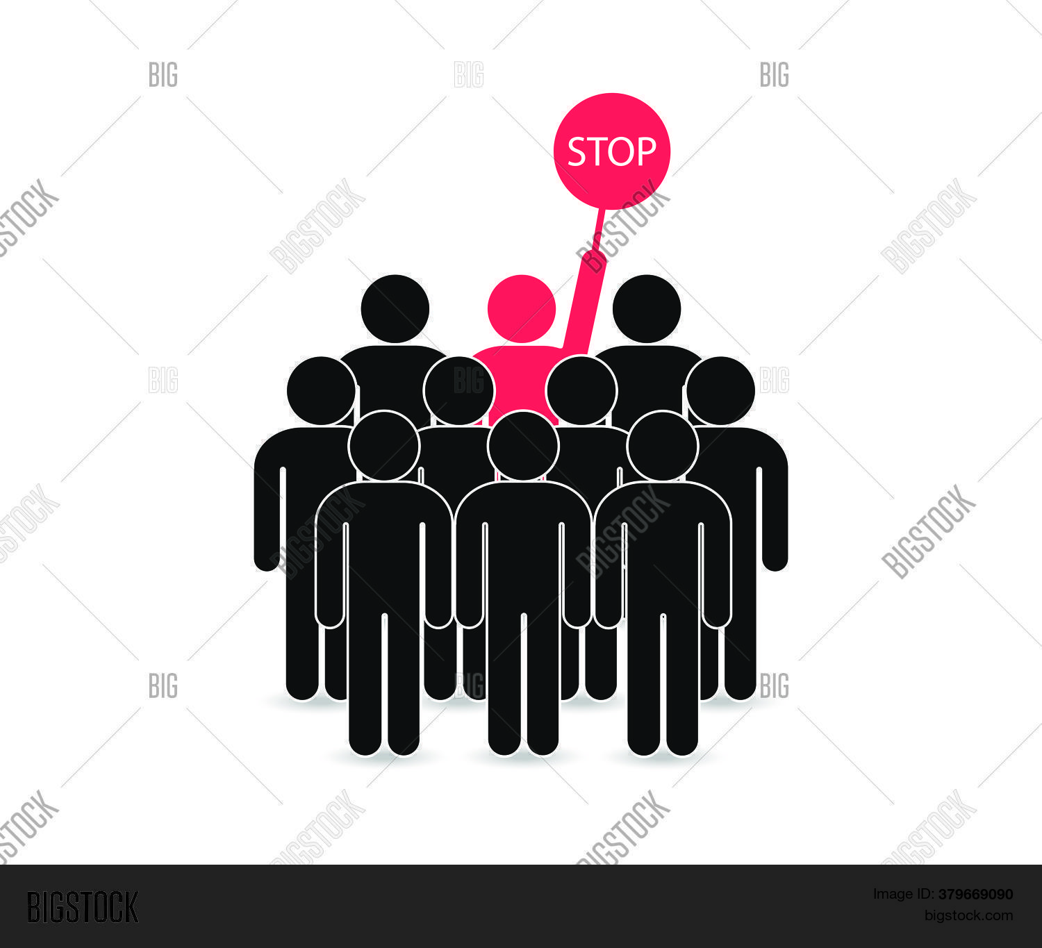 Avoid Crowd Group Vector & Photo (Free Trial) | Bigstock