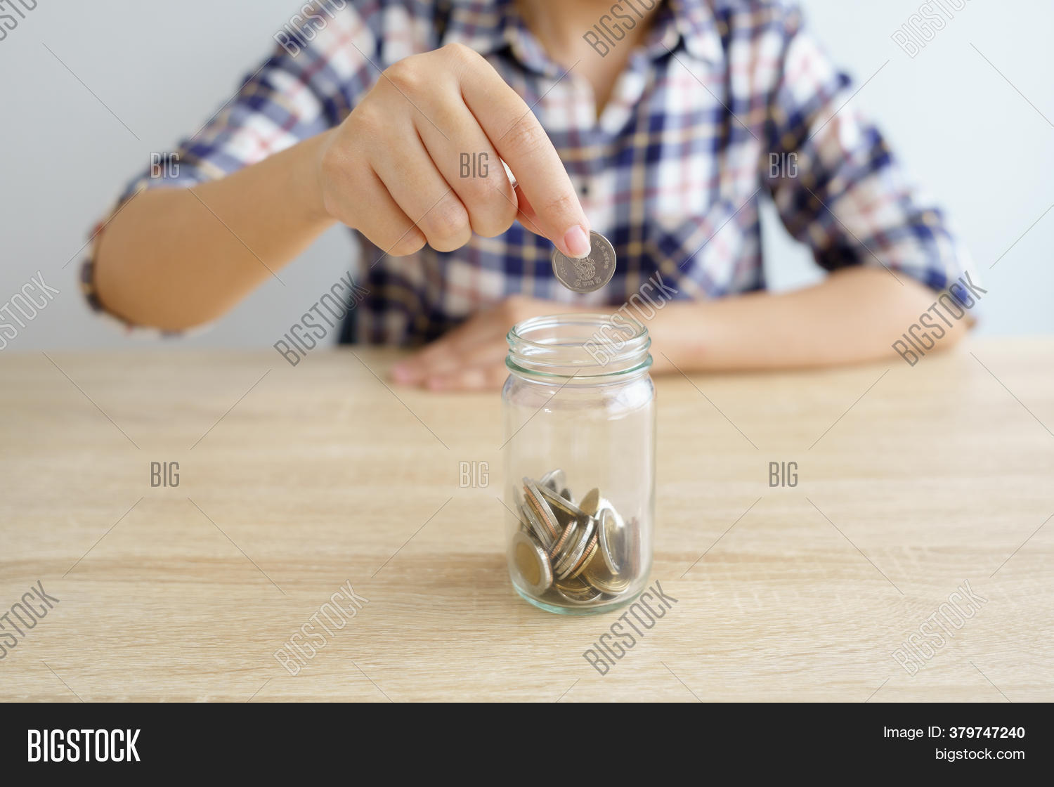 Businesswomen Put Coin Image & Photo (Free Trial) | Bigstock
