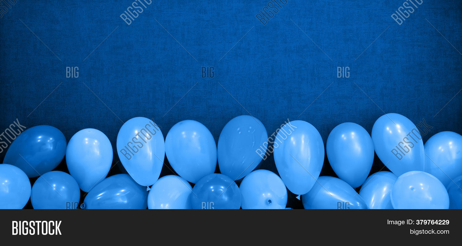 Blue Balloons On Blue Image & Photo (Free Trial) | Bigstock