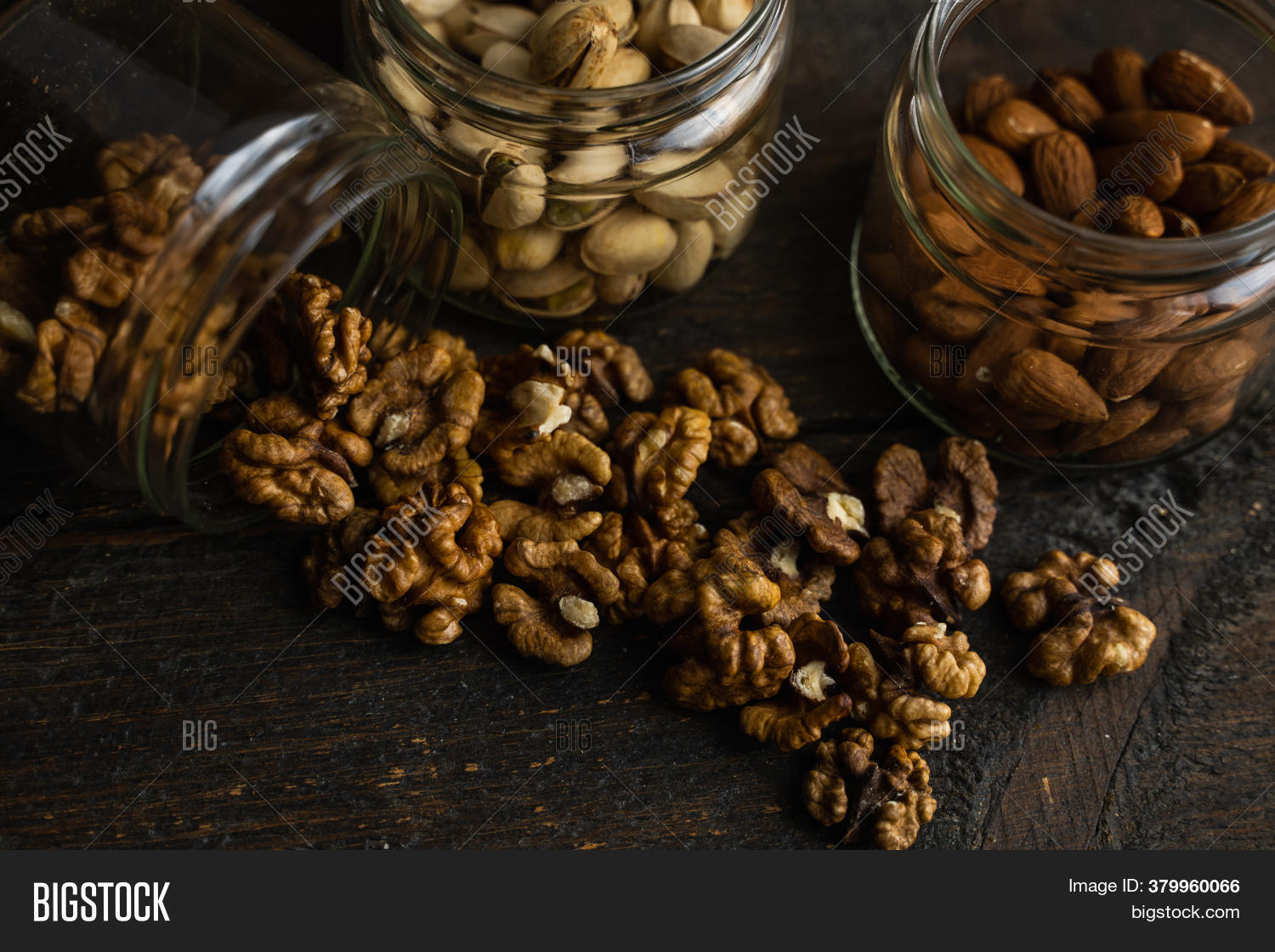Walnut Scattered On Image & Photo (Free Trial) | Bigstock