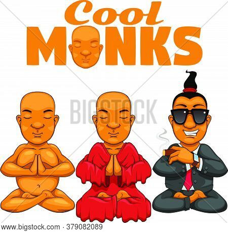 Monk Mascot Vector & Photo (Free Trial) | Bigstock