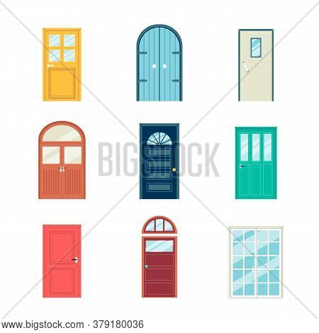 Colorful Door Set - Vector & Photo (Free Trial) | Bigstock