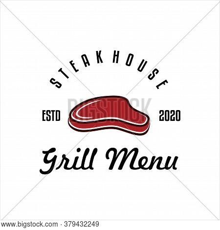 Grill Steak Logo Vector & Photo (Free Trial) | Bigstock