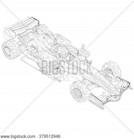 Wireframe Racing Car Vector & Photo (Free Trial) | Bigstock