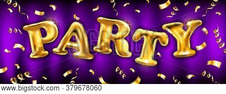 Gold Party Eps Vector Vector & Photo (Free Trial) | Bigstock