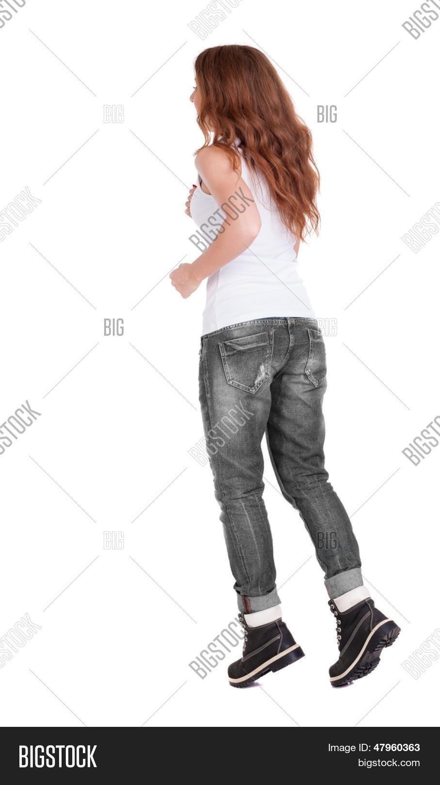 Back View Jumping Image & Photo (Free Trial) | Bigstock