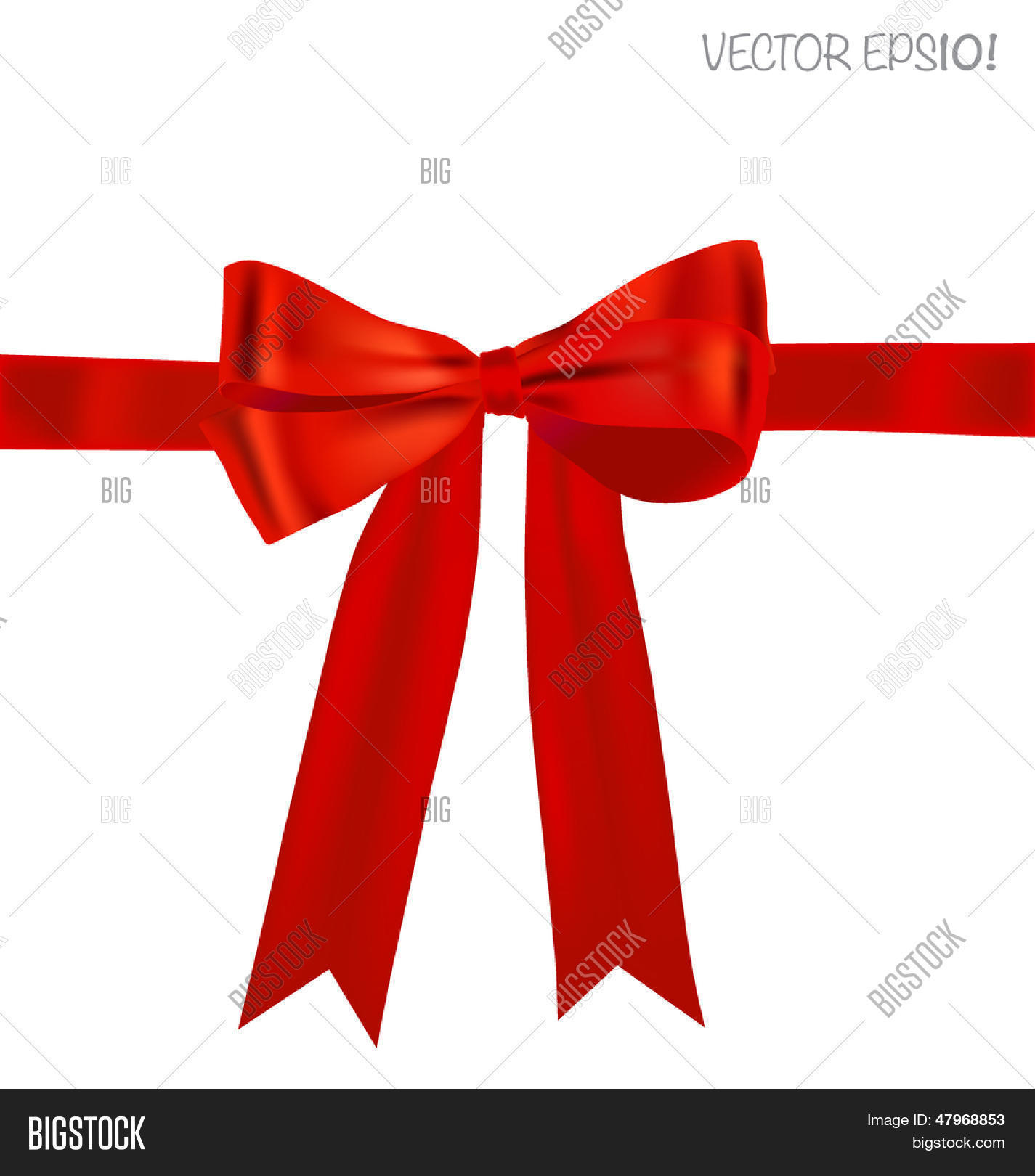 Shiny Red Ribbon On Vector & Photo (Free Trial) | Bigstock