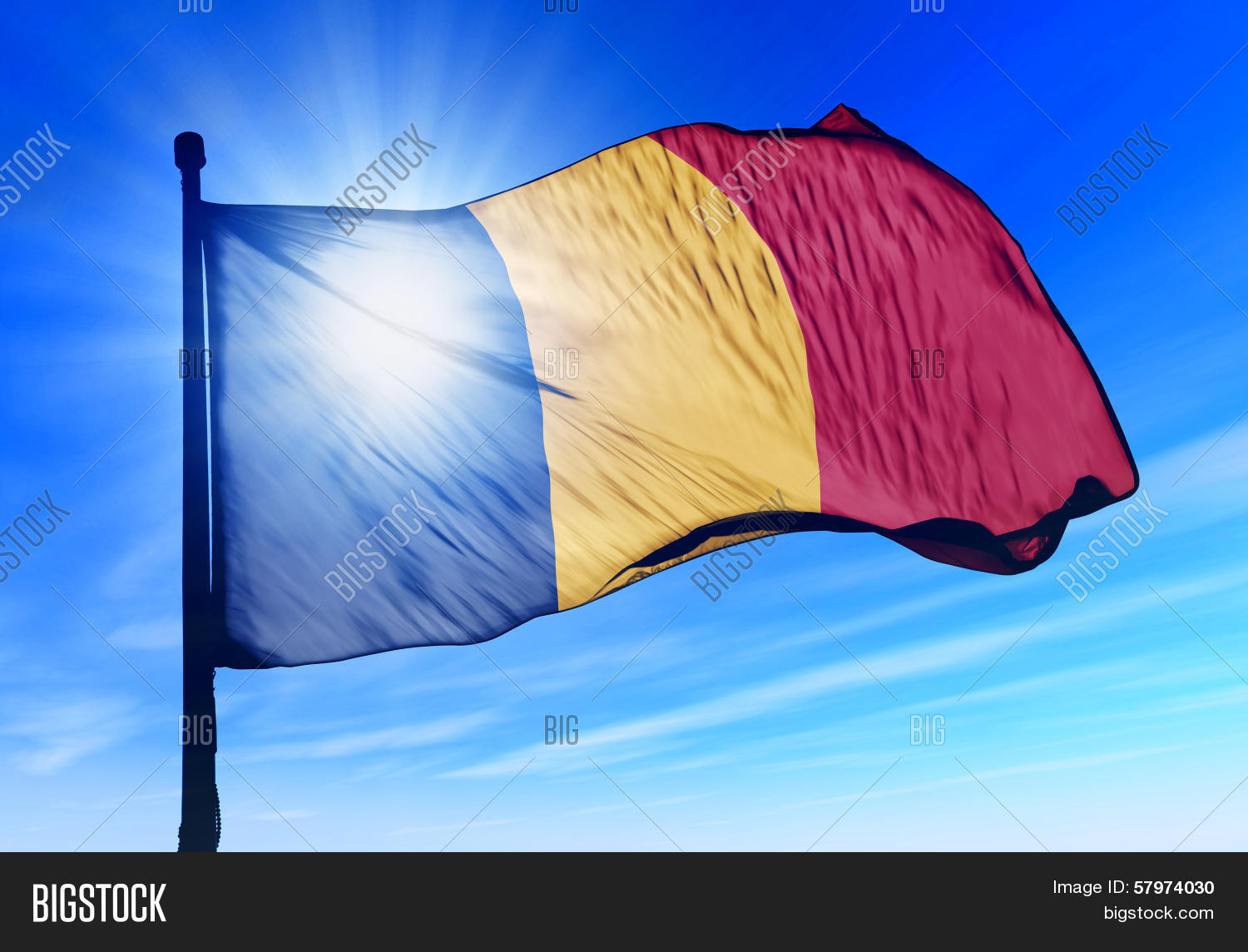 Romania Flag Waving On Image & Photo (Free Trial) | Bigstock