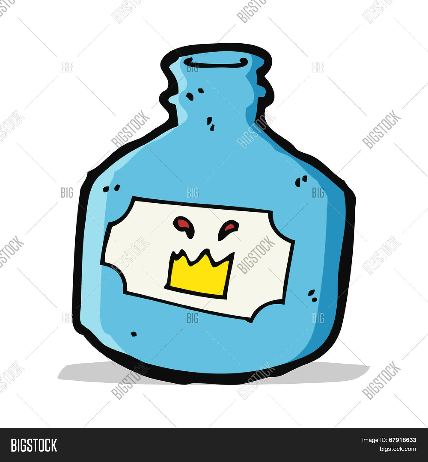 Cartoon Old Bottle Image & Photo (Free Trial) | Bigstock