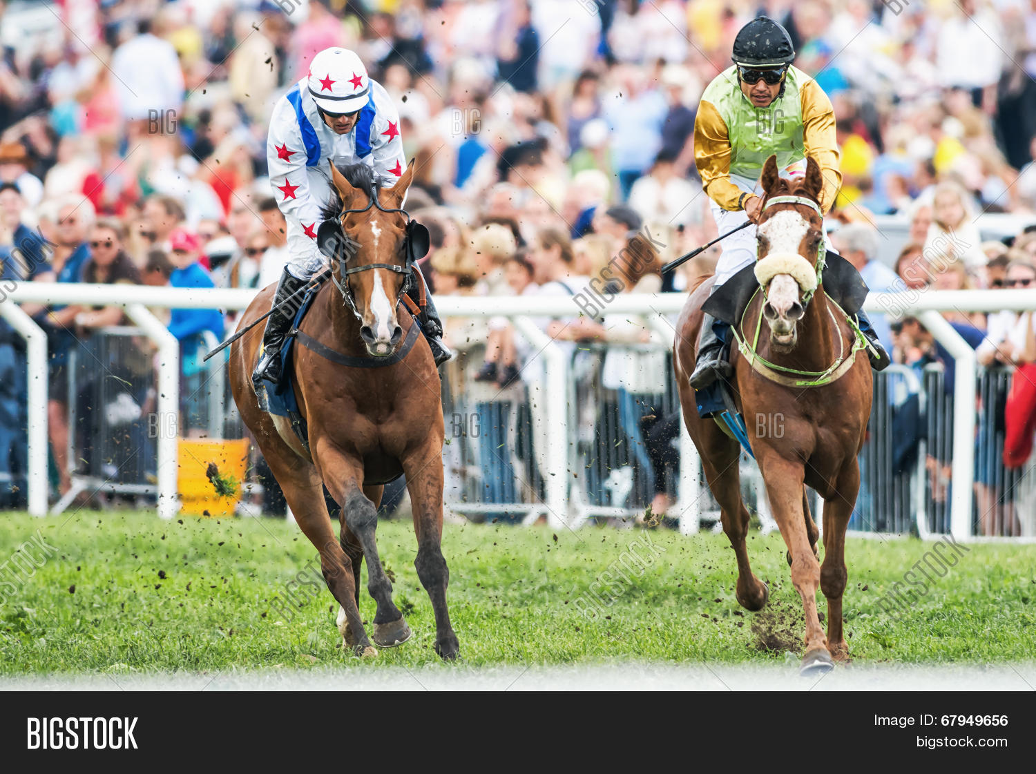 Two Jockeys Into Last Image & Photo (Free Trial) | Bigstock