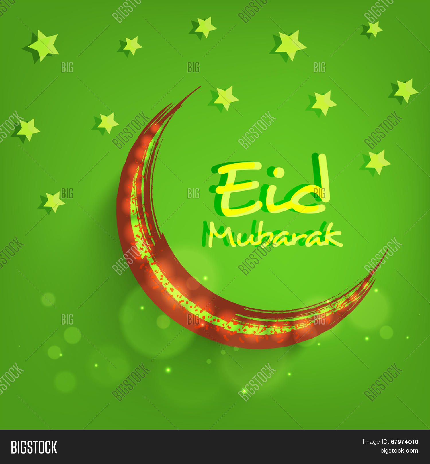 Red Crescent Moon Background