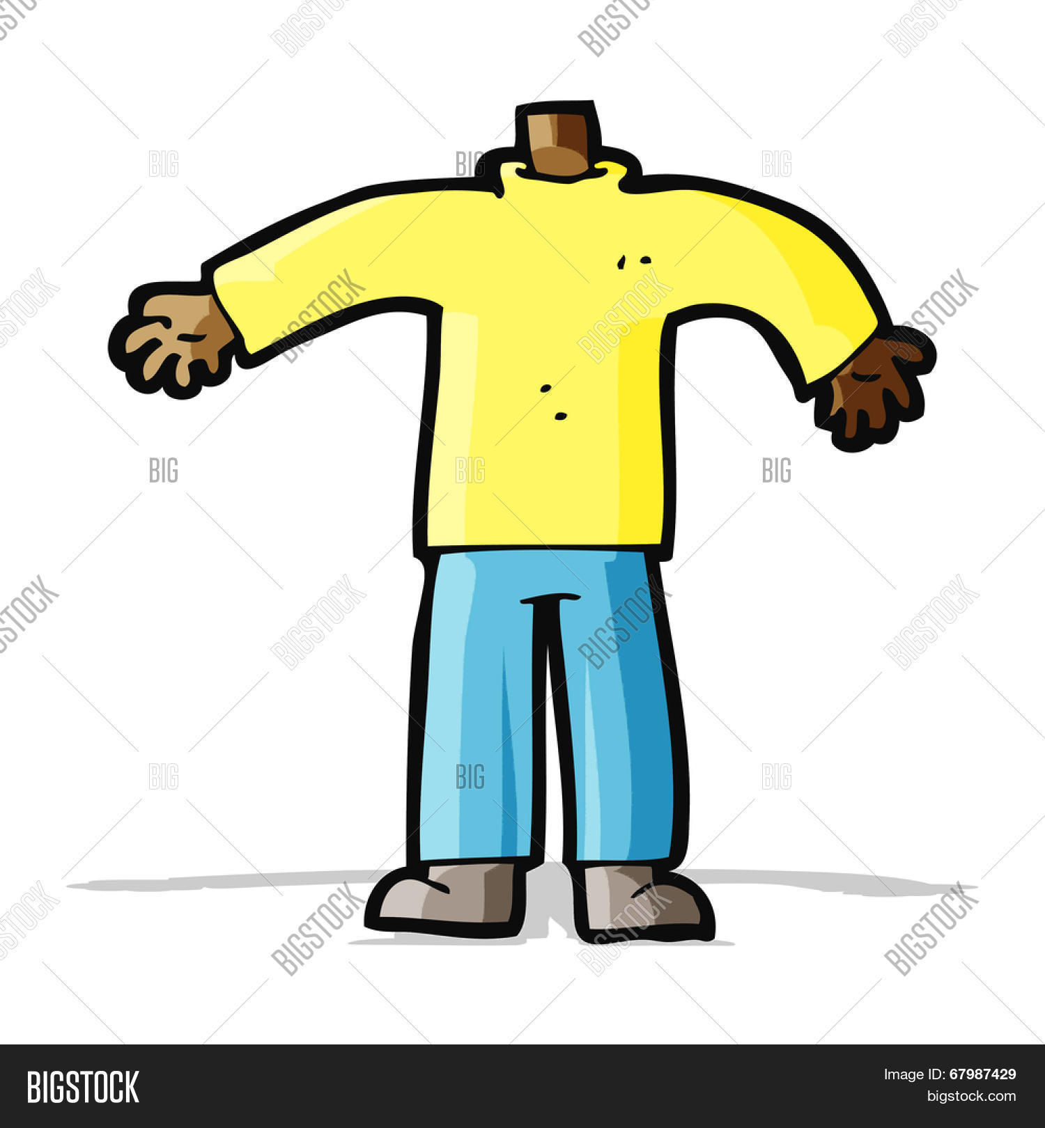 Cartoon Male Body ( Vector & Photo (Free Trial) | Bigstock