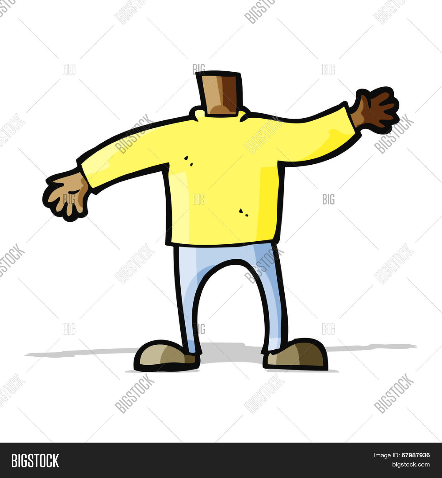 Cartoon Body Waving Vector & Photo (Free Trial) | Bigstock
