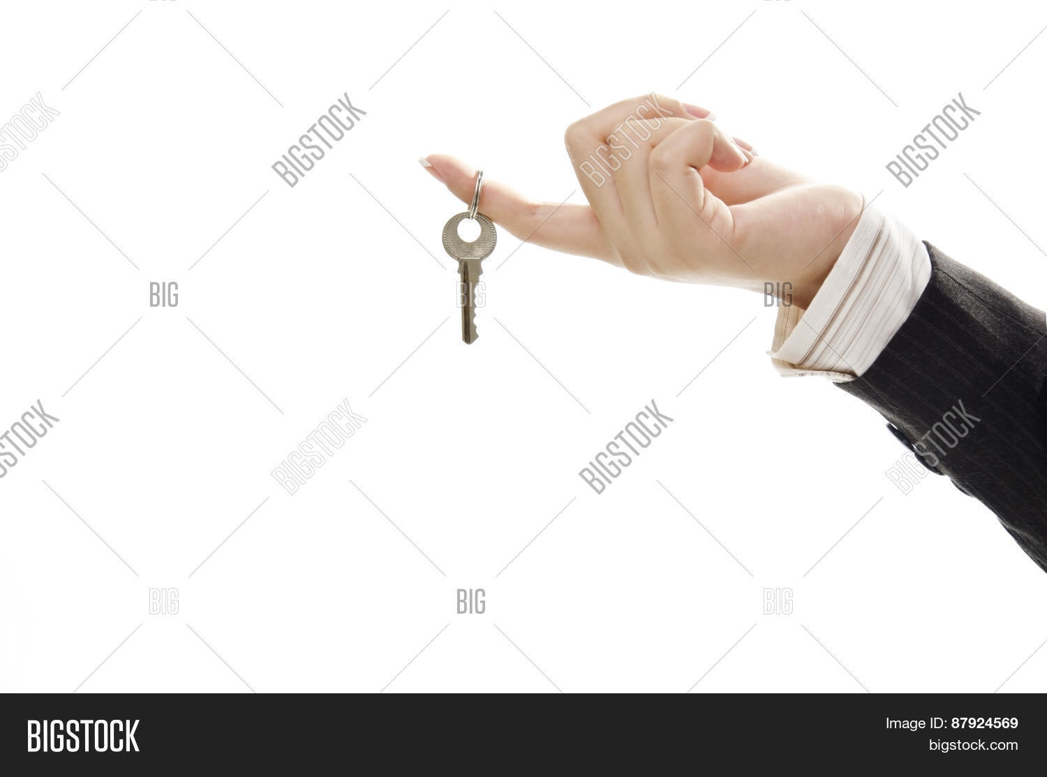 Showing Key Pointing Image & Photo (Free Trial) | Bigstock