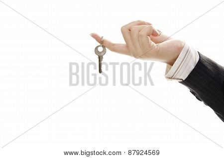 Showing Key Pointing Image & Photo (Free Trial) | Bigstock