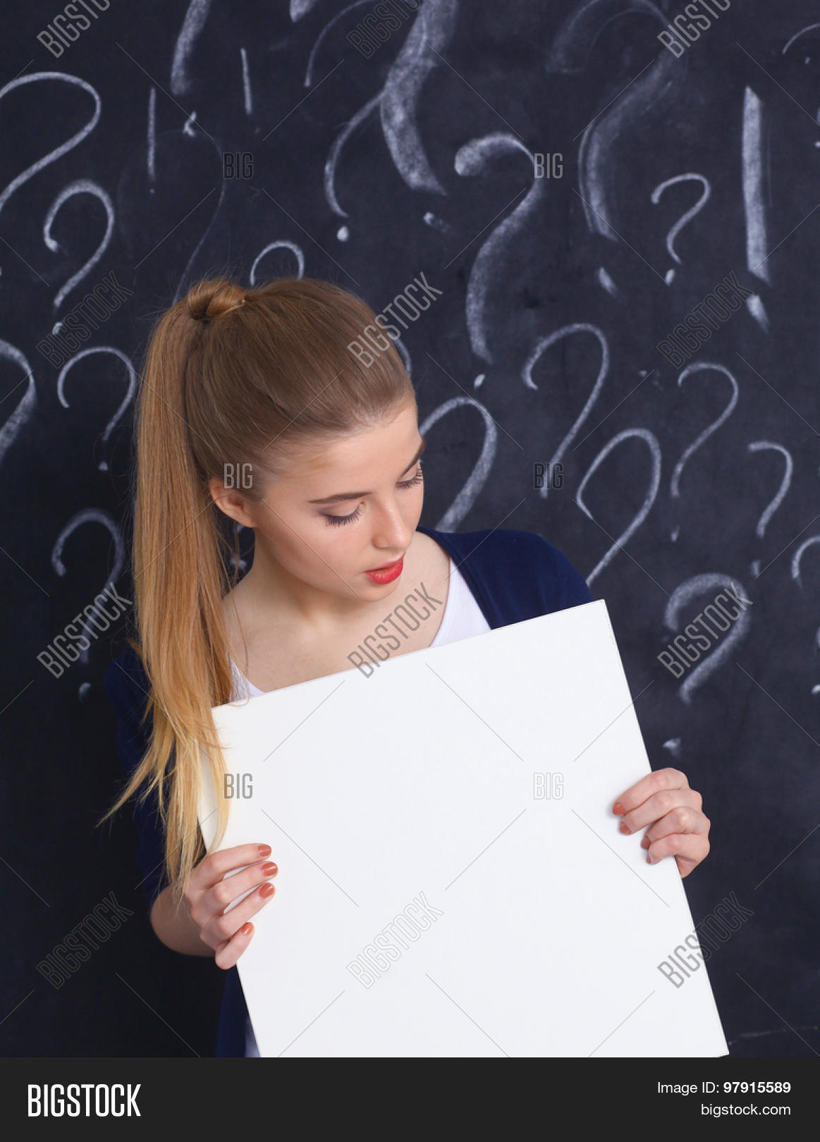 Young Girl Question Image & Photo (Free Trial) | Bigstock
