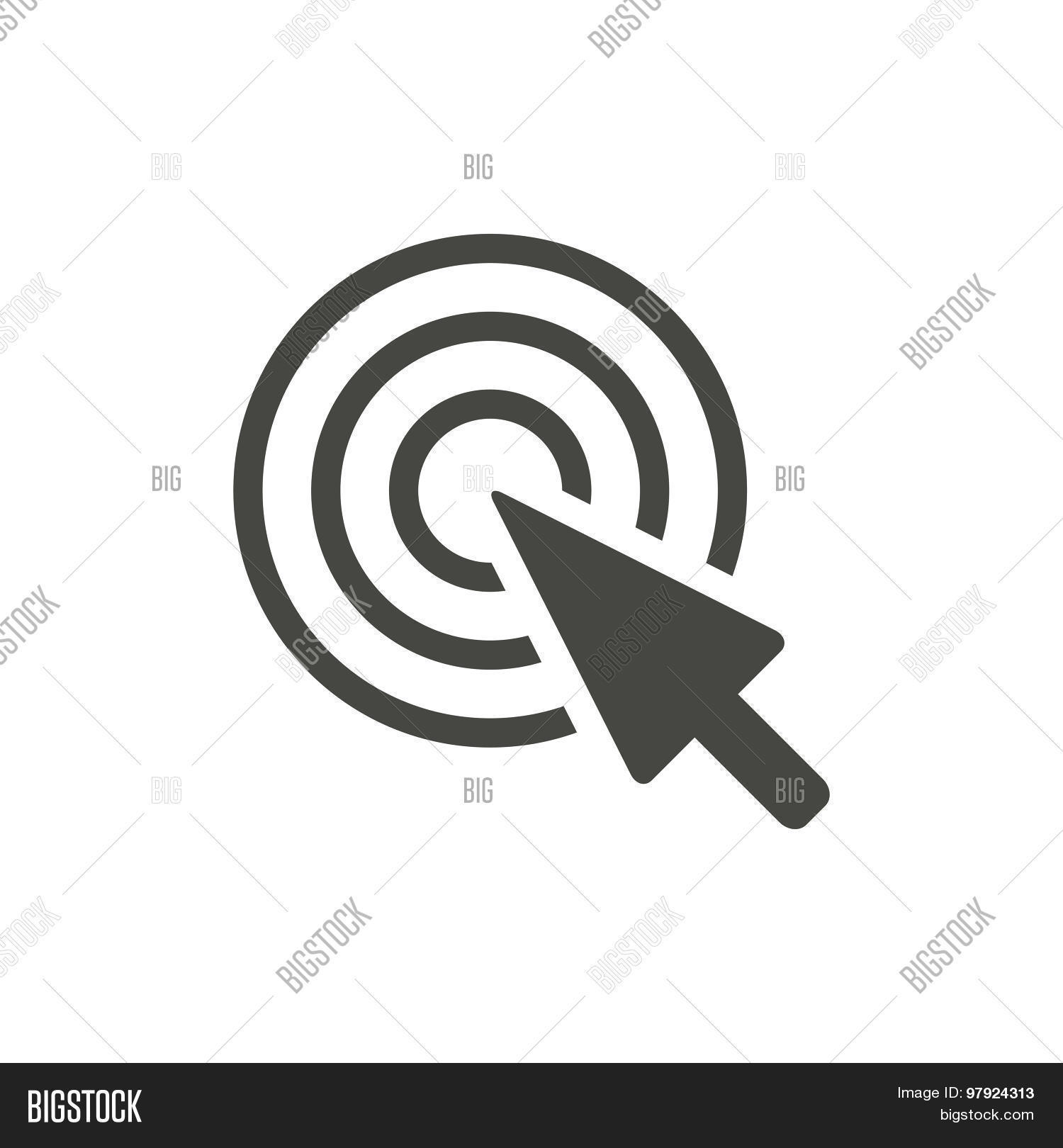 Aim Icon Vector & Photo (Free Trial) | Bigstock