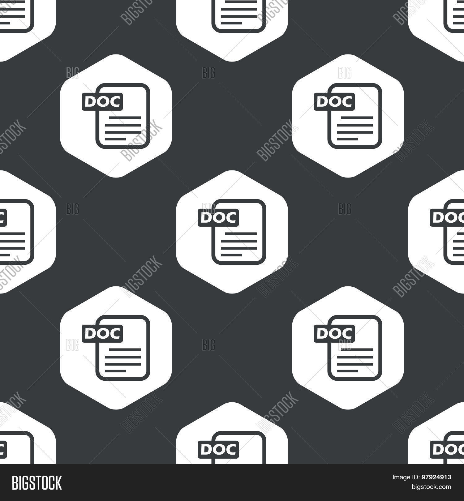 Black Hexagon DOC Vector & Photo (Free Trial) | Bigstock