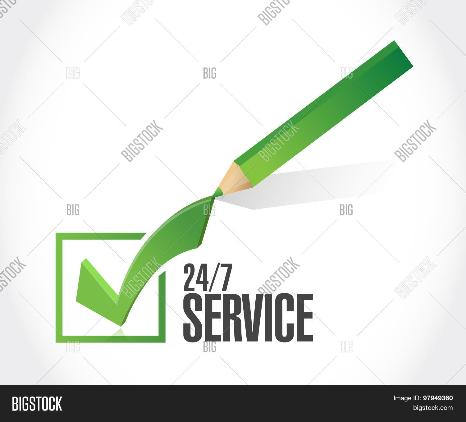 24-7 Service Check Image & Photo (Free Trial) | Bigstock