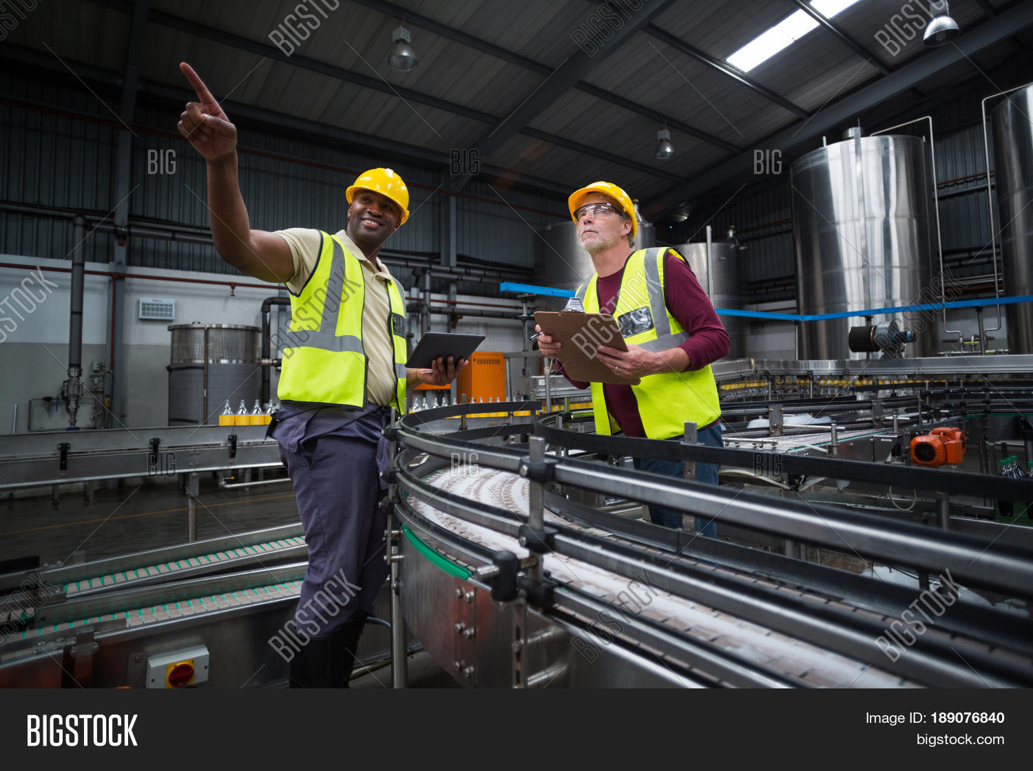 Two Factory Workers Image & Photo (Free Trial) | Bigstock