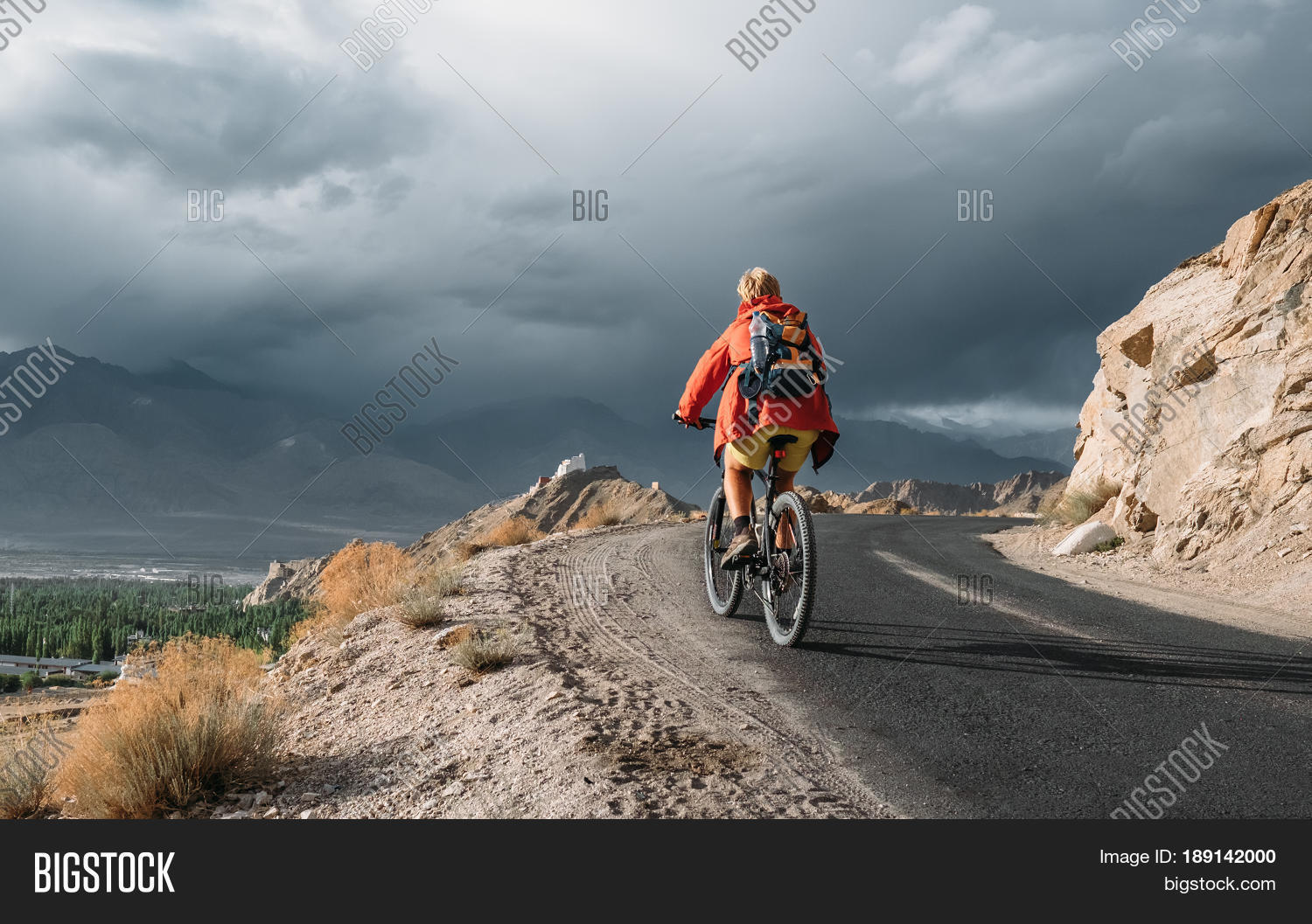 Bike Tourist Rides On Image & Photo (Free Trial) | Bigstock