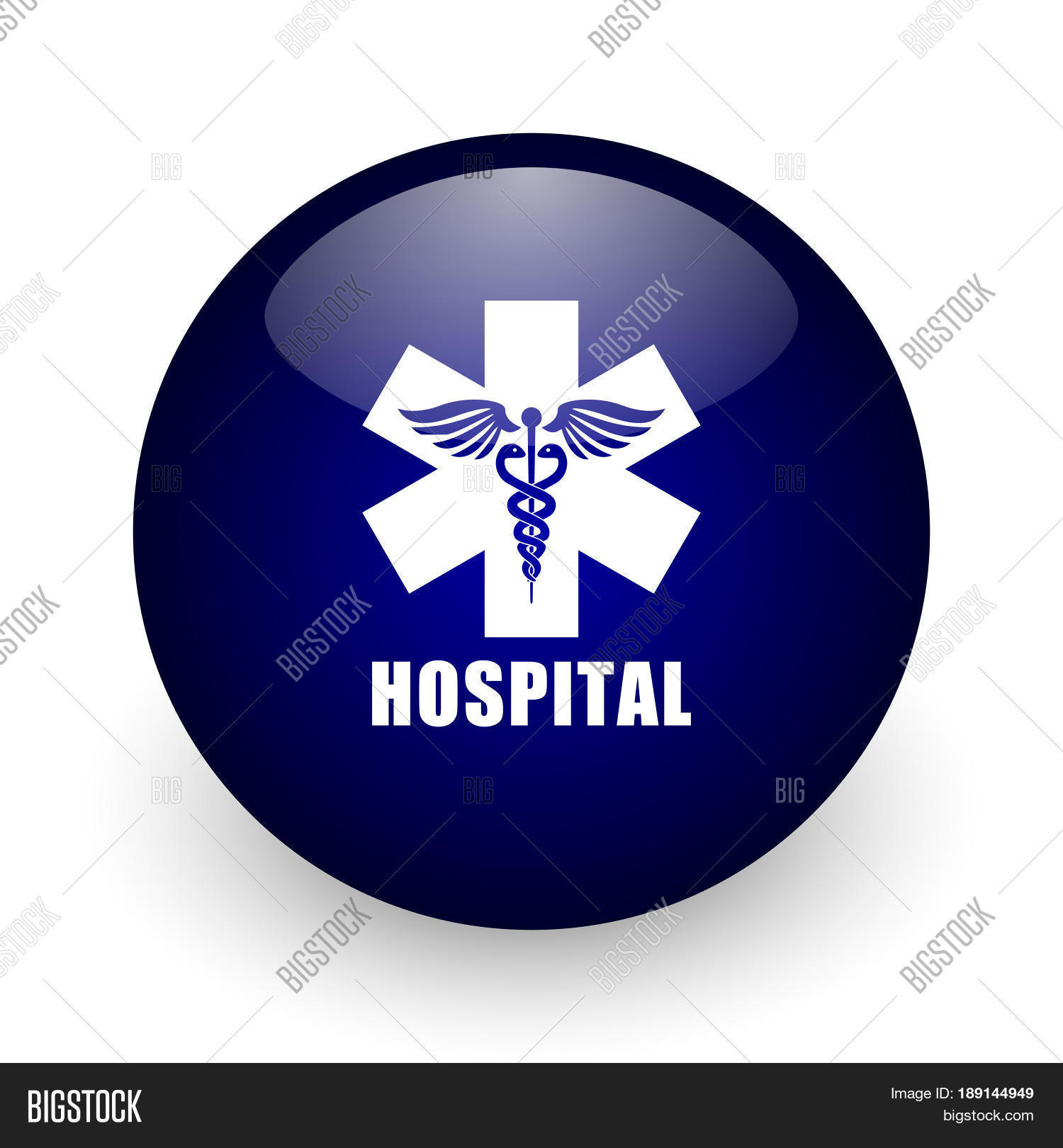 Hospital Blue Glossy Image & Photo (Free Trial) | Bigstock