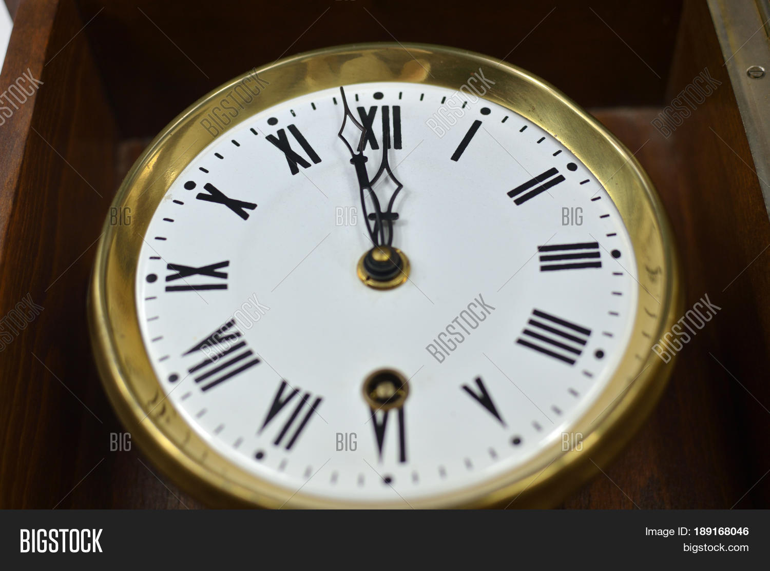 Clock Showing Noon Image & Photo (Free Trial) | Bigstock