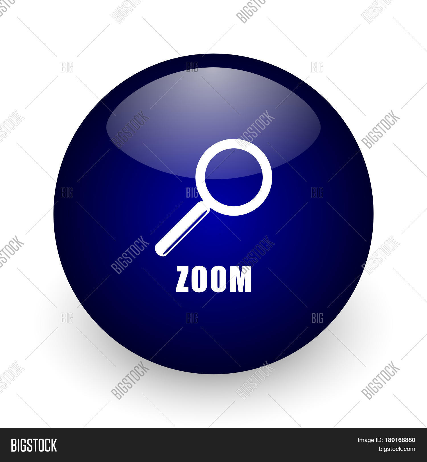 Zoom Blue Glossy Ball Image & Photo (Free Trial) | Bigstock