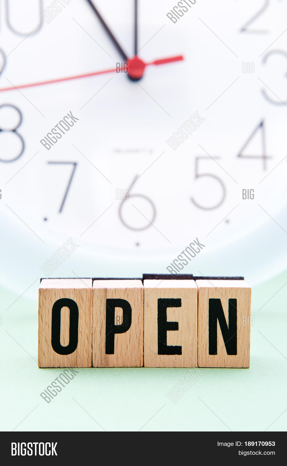 Open Time - Wooden Image & Photo (Free Trial) | Bigstock